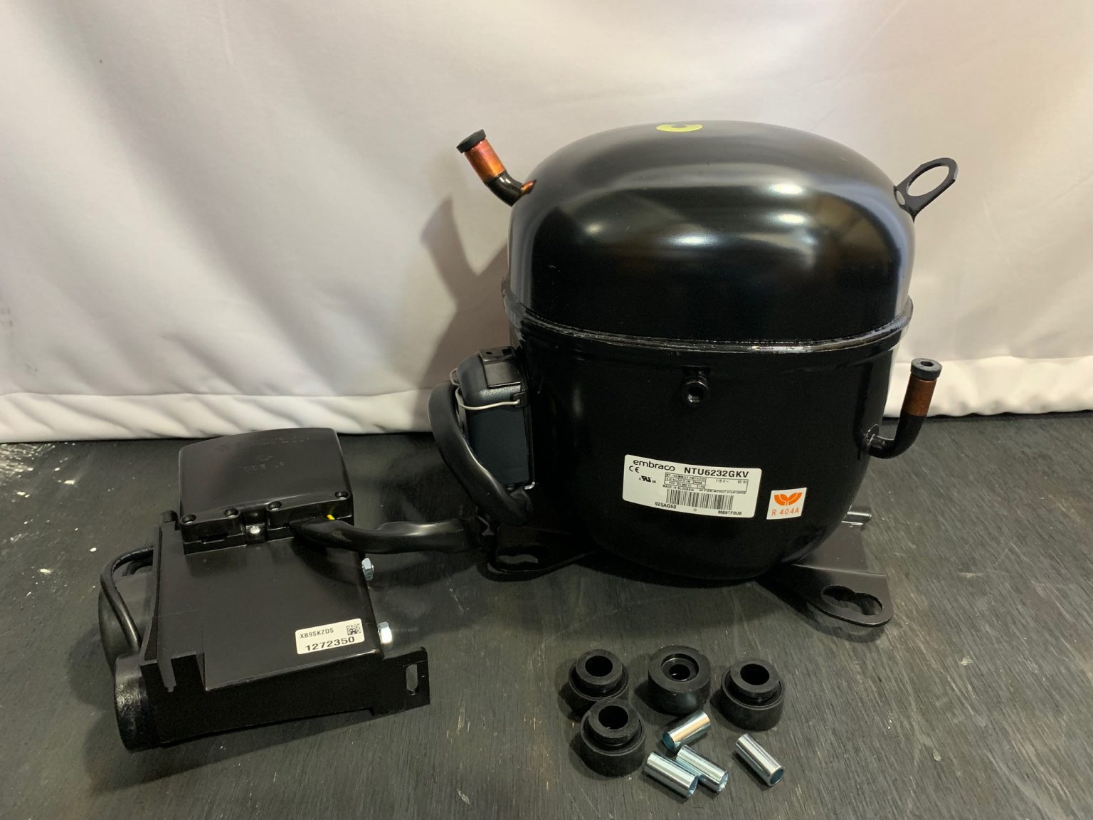 Compressor 1+ HP EMBRACO Mod. NTU6232GKV – JP Refrigeration, Inc